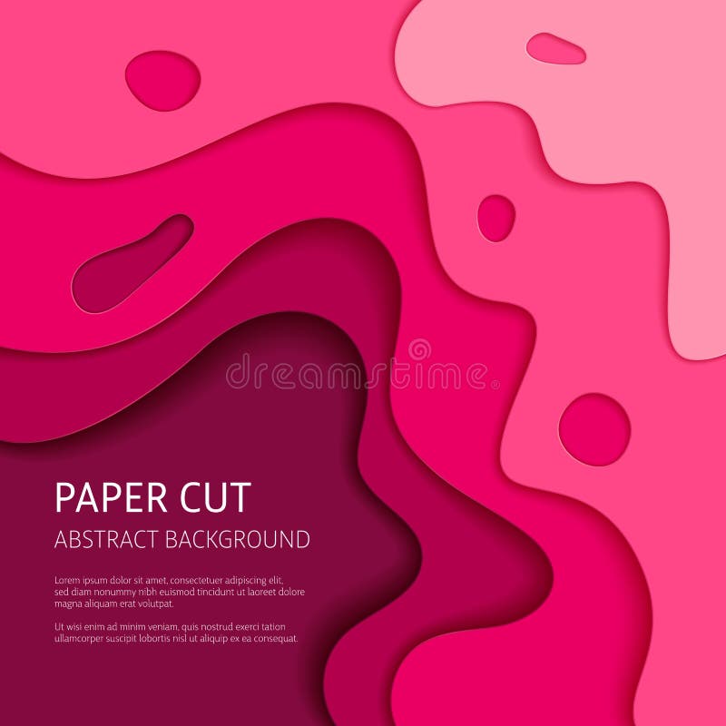 Paper Cut Vector Abstract Background Stock Vector - Illustration of ...