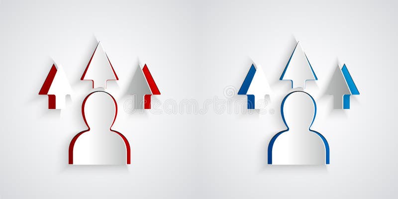 Paper Cut Web Design and Front End Development Icon Isolated on Grey ...