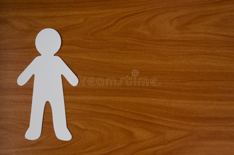 Paper cutout of a man stock image. Image of wood, cutout - 210972857
