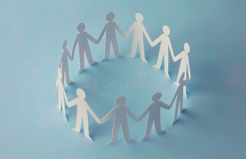 Human Figures Holding Hands Circle Stock Illustrations – 148 Human ...
