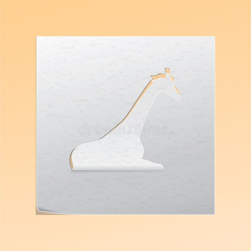 Print stock vector. Illustration of icon, animal, giraffe - 190671936