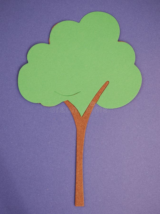 Paper Cutout Tree Stock Photos - Image: 37262543