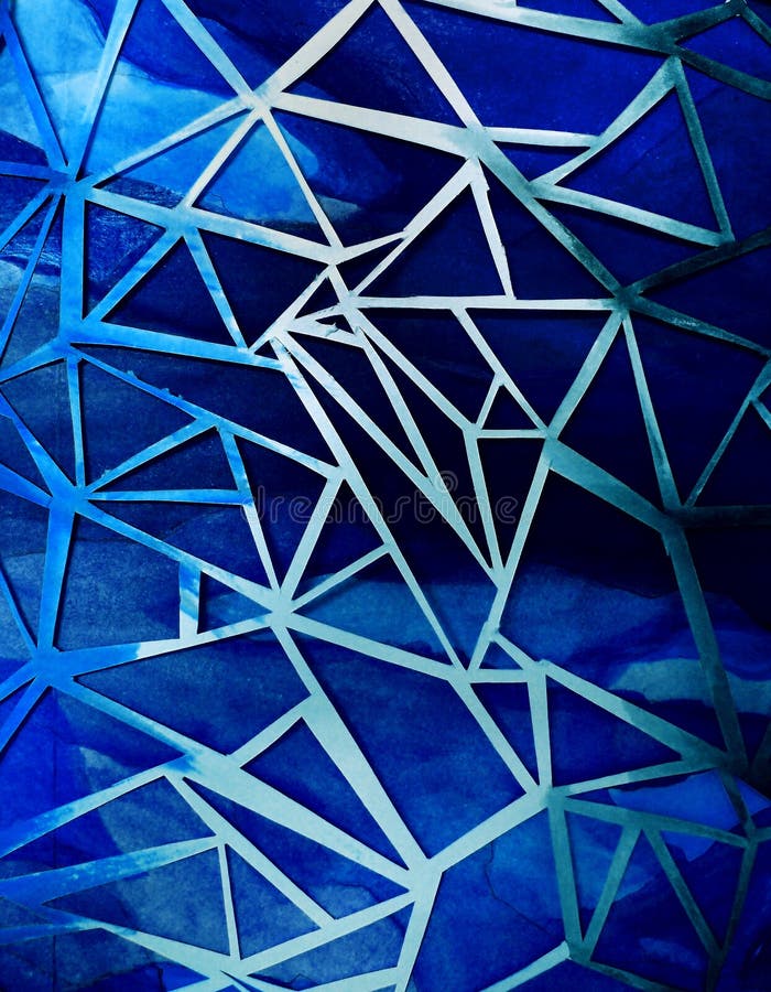 Paper Cutting Background in Blue Stock Photo - Image of intricate ...