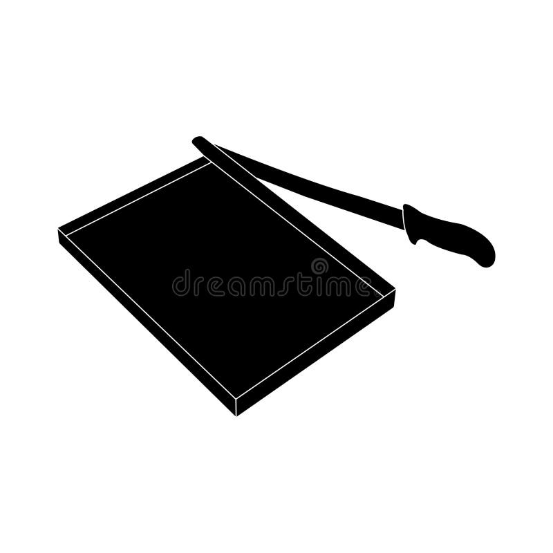 Paper cutting icon design stock vector. Illustration of black - 320448549