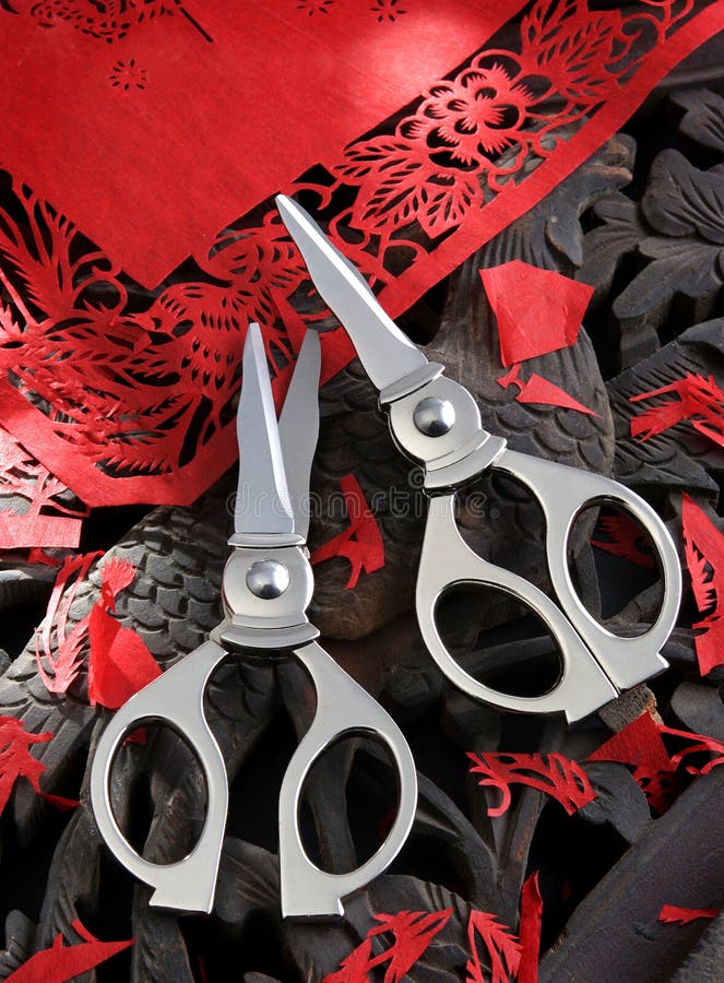 Paper-cutting scissors stock image. Image of crafts, symbol - 8385241