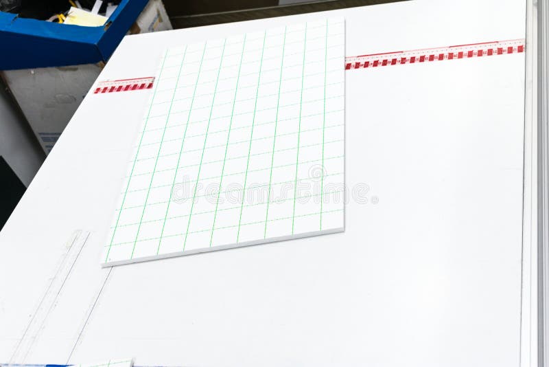 Paper Cutting Work Table in Work Shop Stock Image - Image of draw ...