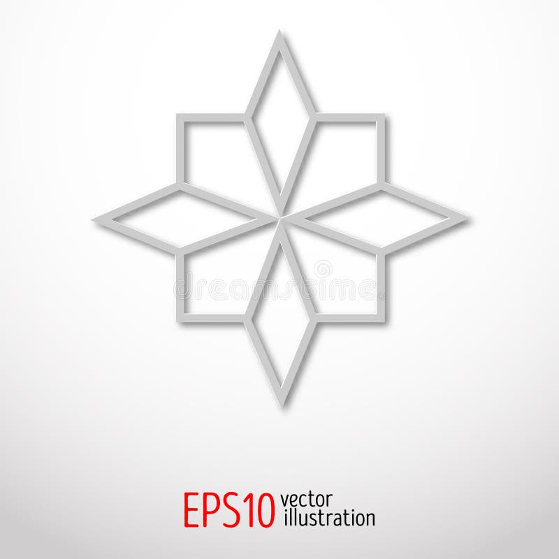 Paper 3d Design. Sacral Geometry Mystery Shape.Abstract Art Design ...