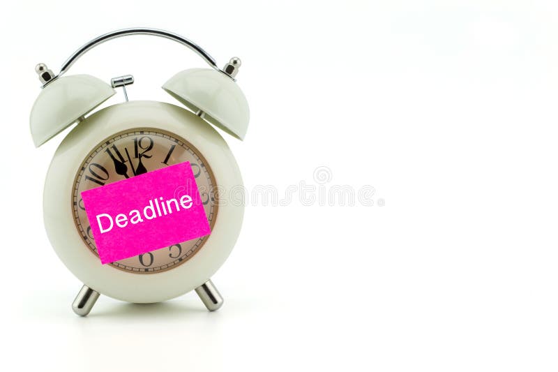 Deadline text stock image. Image of message, deadline - 37383151