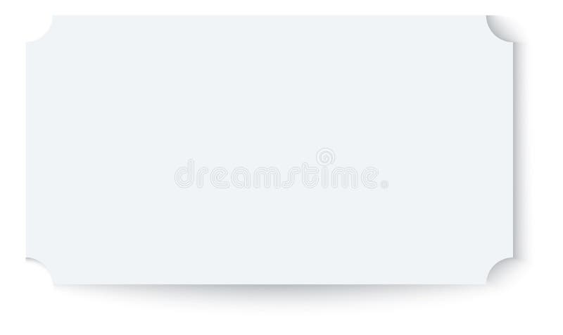 Paper Decorative Square Template. White Realistic Mockup Stock Vector ...