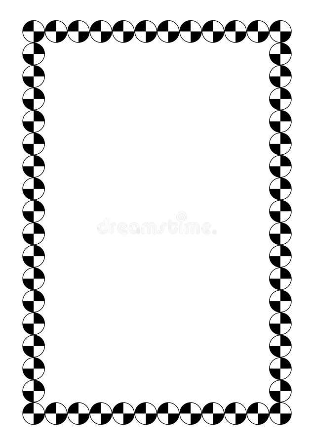 A4 Paper Design Vintage Style Page Border Stock Vector - Illustration ...