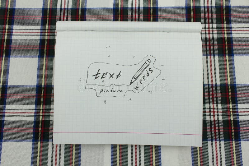 Paper Design Words and Pencil Stock Image - Image of stylized, eraser ...