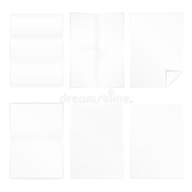 A4 Paper stock vector. Illustration of sheet, education - 50056627