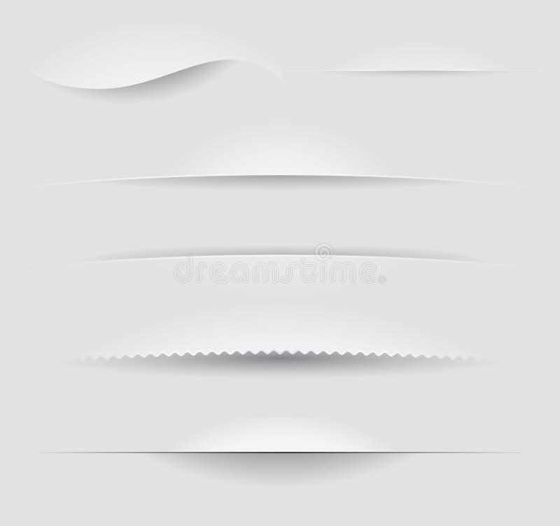 Set of paper dividers stock vector. Illustration of decorative - 30647749