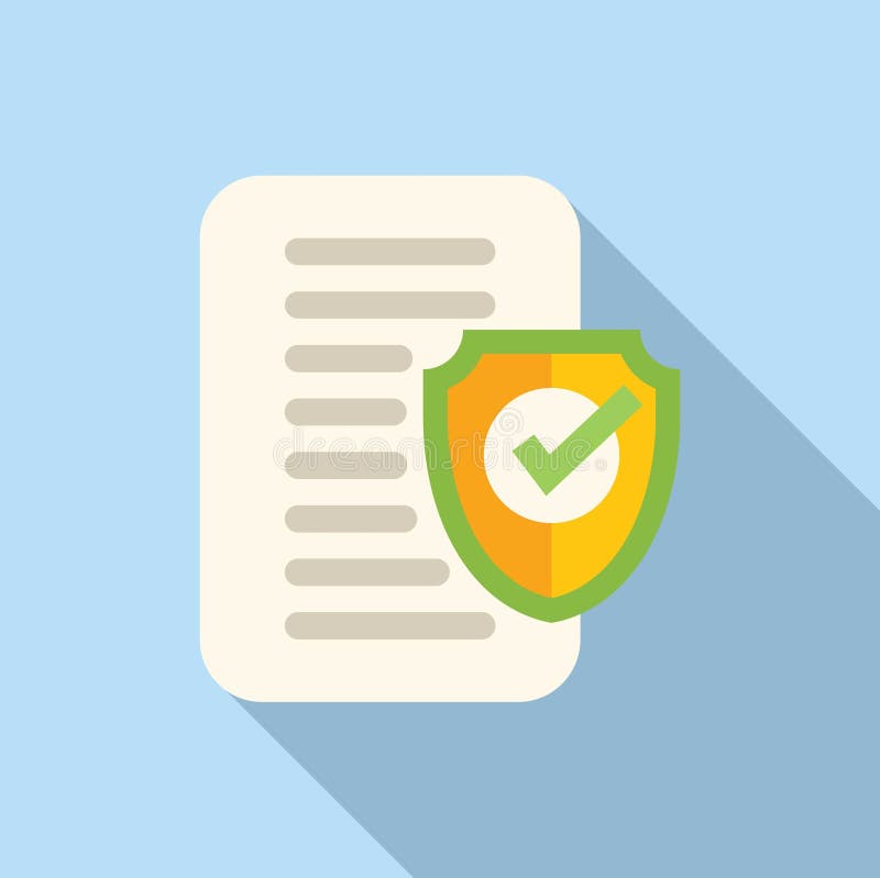 Paper Document Approved Icon Flat Vector. Process Access Stock ...