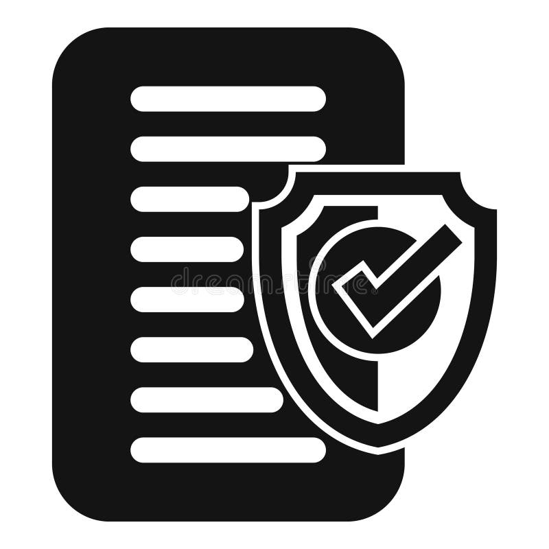 Paper Document Approved Icon Simple Vector. Process Access Stock Vector ...