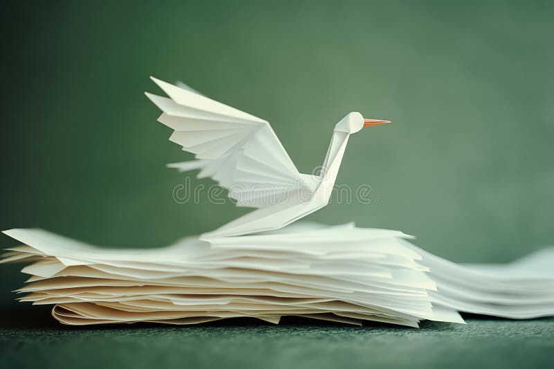 The Paper Document Art, Extremely Minimalistic Stock Photo - Image of ...