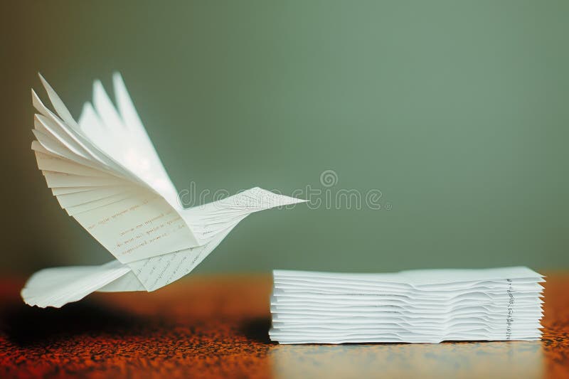 The Paper Document Art, Extremely Minimalistic Stock Photo - Image of ...