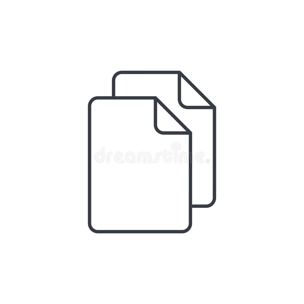 Copy Document Icon Stock Illustrations – 33,393 Copy Document Icon ...