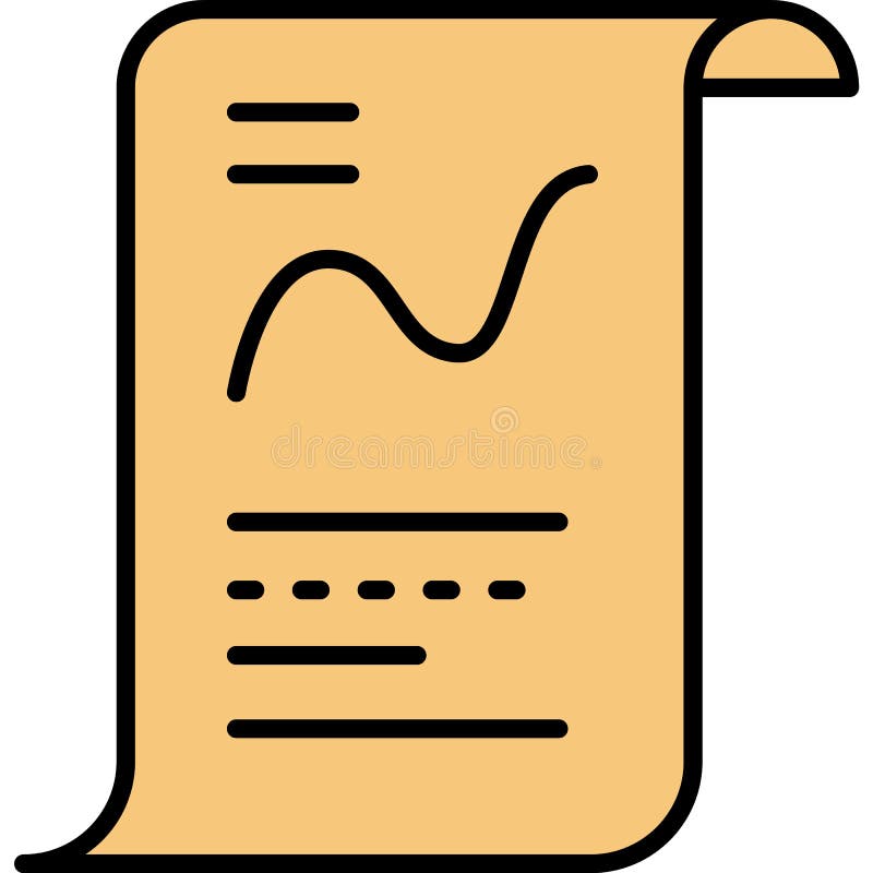 Paper Document File Vector Icon Business Contract Stock Illustration ...