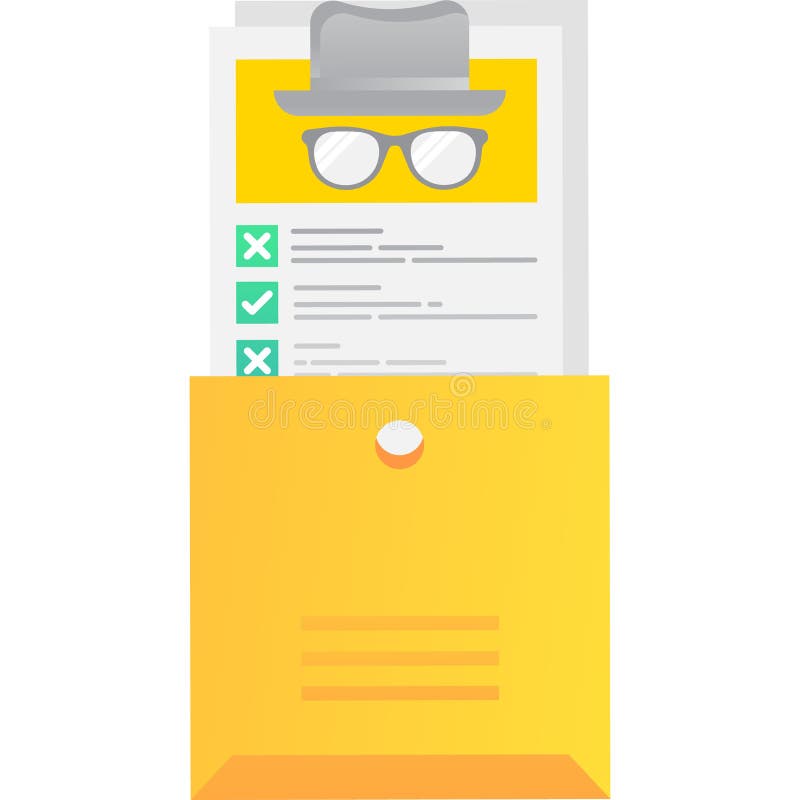 Investigation Folder Stock Illustrations – 839 Investigation Folder ...