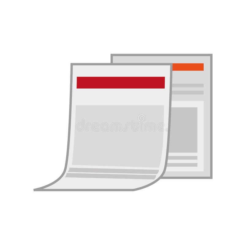 Paper Document , Illustration Stock Illustration - Illustration of page ...