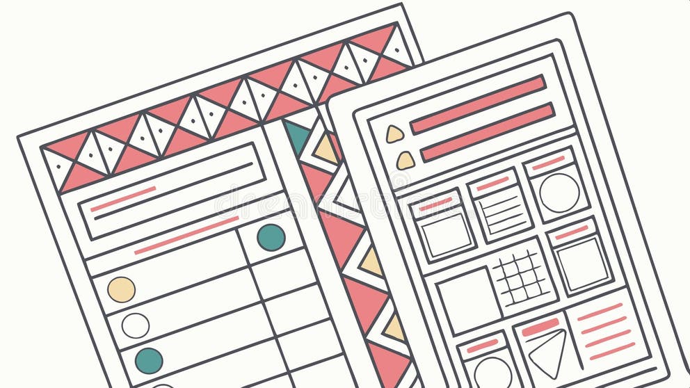 Paper Document Layout, Form Design, Document Template, Structured Form ...