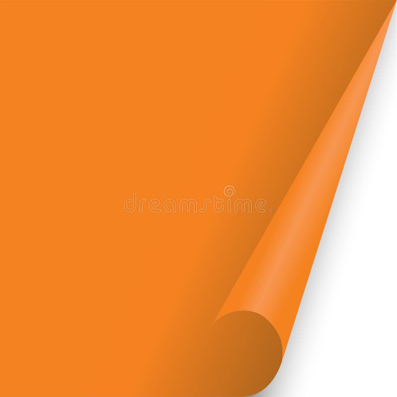 Tri Fold Orange Brochure Design with Square Shapes, Corporate Business ...