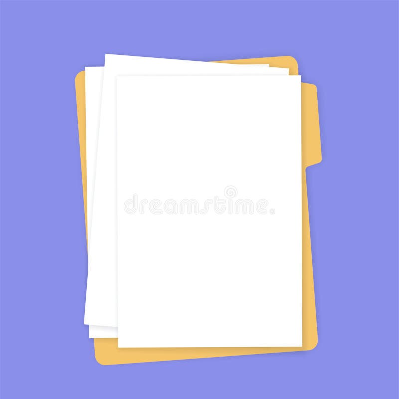 Paper document stack stock vector. Illustration of icon - 260312626
