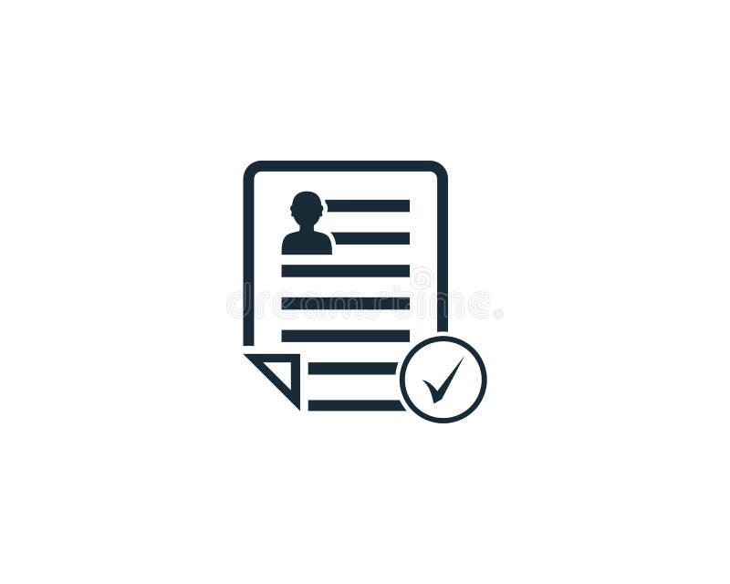 Applicant Icon of 3 Types Color, Black and White, Outline. Isolated ...