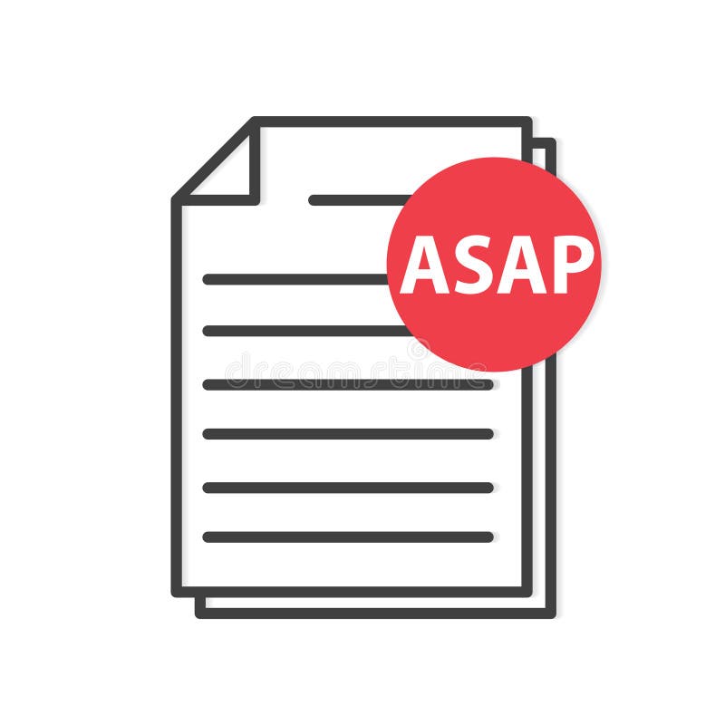 ASAP As Soon As Possible Sign or Stamp Stock Vector - Illustration of ... ASAP As Soon As Possible Sign or Stamp Stock Vector - Illustration of ...