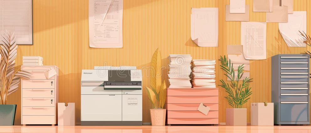 Paper Documents Folded into Cardboard Boxes by Professional Office ...