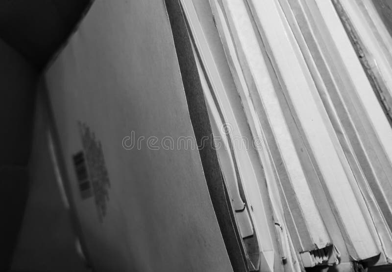 Paper Documents Stacked in Archive. Old Folders with Documents in the ...
