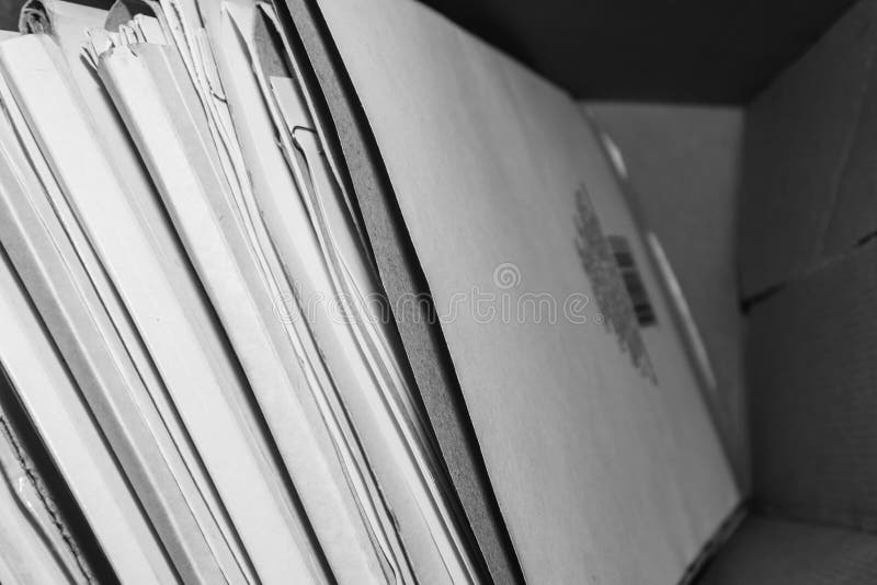Paper Documents Stacked in Archive. Old Folders with Documents in the ...