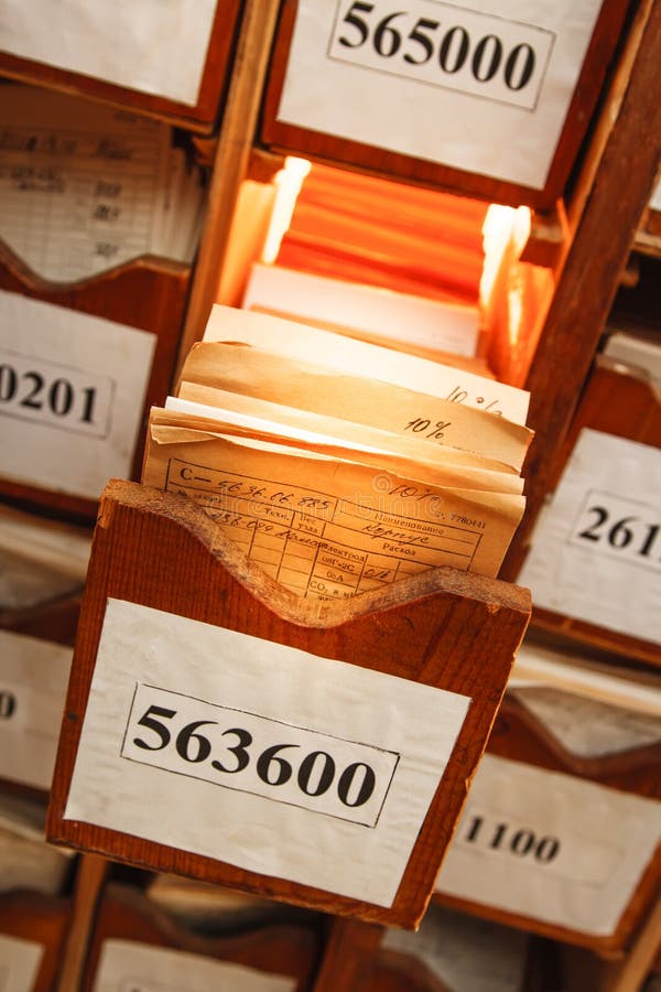 Paper Documents Stacked in Archive Stock Photo - Image of heap, search ...