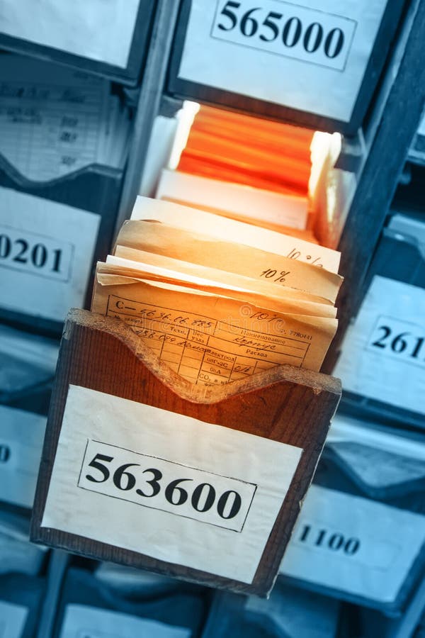 Paper Documents Stacked in Archive Stock Image - Image of studying ...