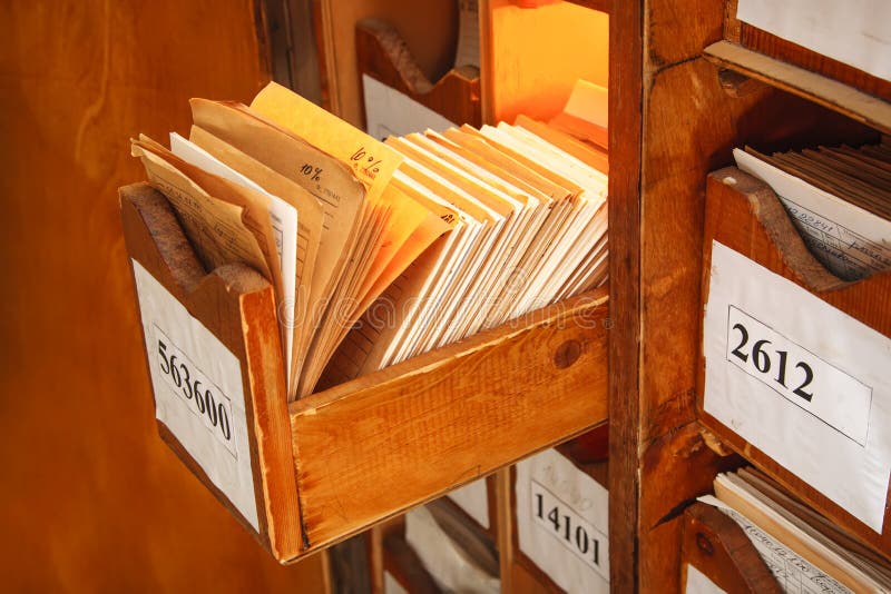 Paper Documents Stacked in Archive Stock Image - Image of archive, heap ...