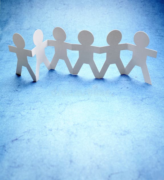 Paper dolls stock photo. Image of collaboration, companion - 22241352