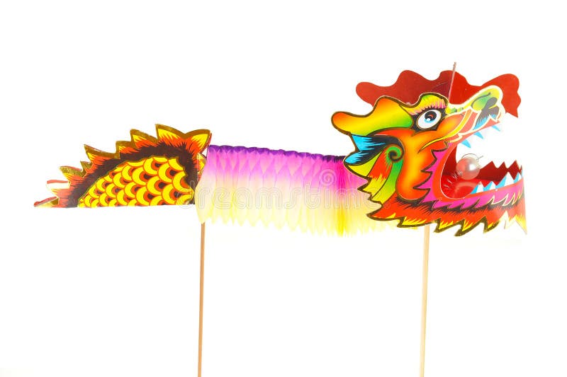 Paper Dragon Puppet Figurine Stock Photo - Image of head, festival ...