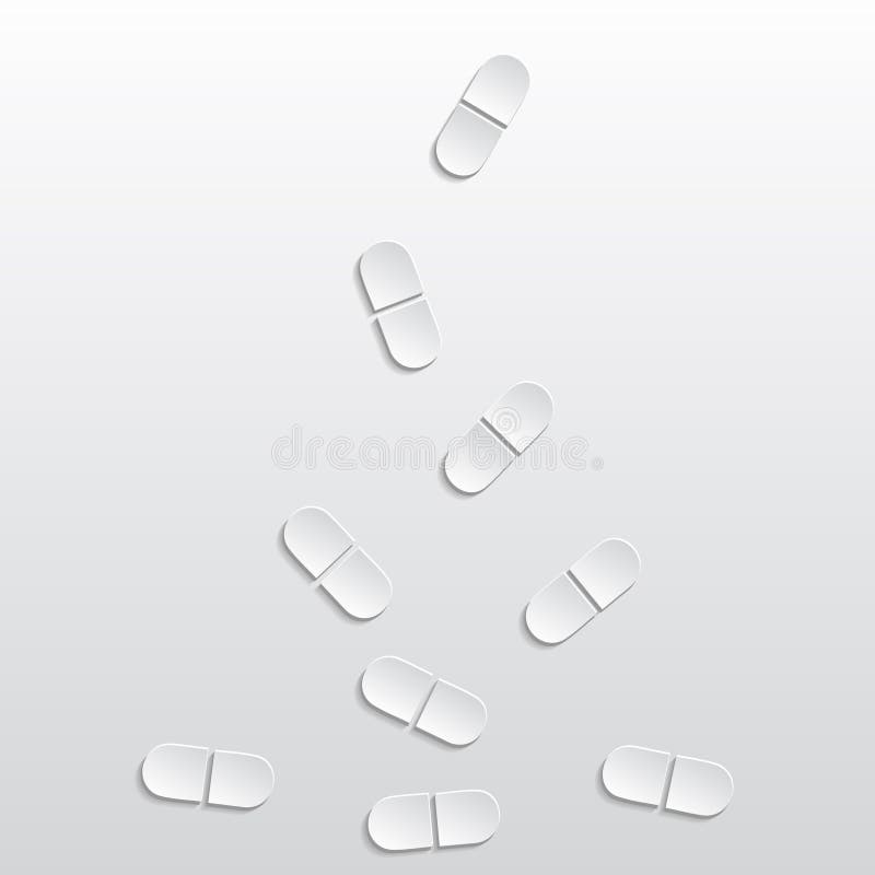 Paper drugs - vector set stock vector. Illustration of therapeutic ...
