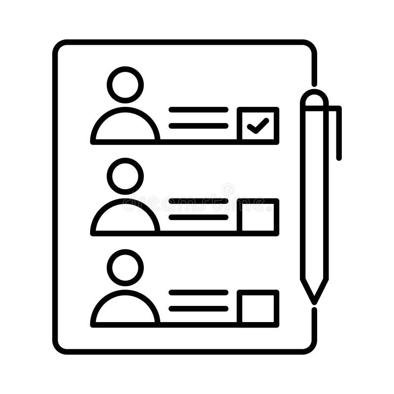 Paper, Election, Ballot Paper, Election Ballot Paper Icon Stock Vector ...