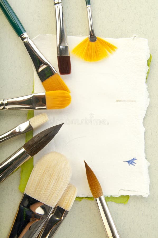 Brushes for Card or Scrap-booking Stock Image - Image of feminine ...