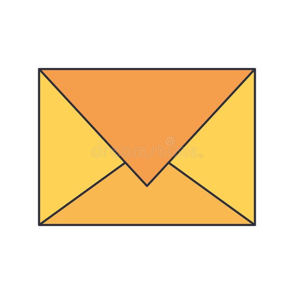 Paper envelope cartoon stock vector. Illustration of invitation - 146853257