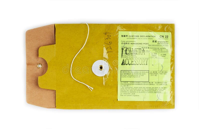 Customs Declaration stock image. Image of mail, customs - 10723061