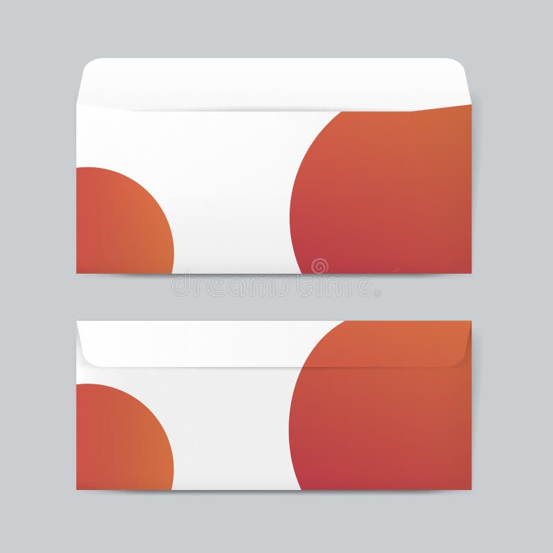 Paper Envelope Design Mockup Vector Stock Illustration - Illustration ...