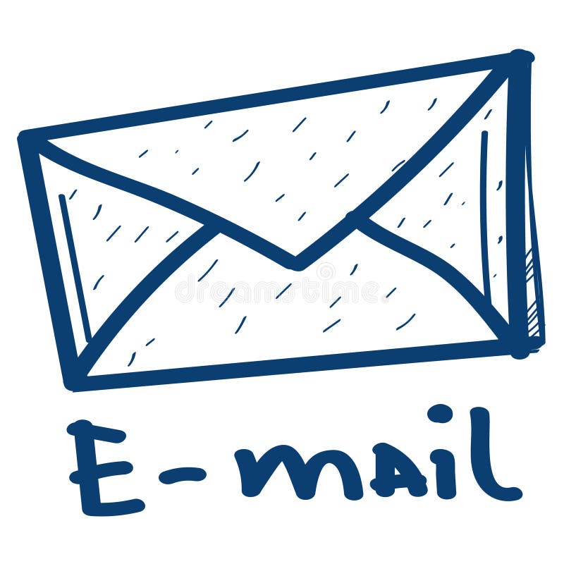 Paper Envelope Icon. Design Elements in Hand Drawn Style Stock ...