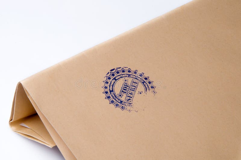 Paper Envelope Stamped Top Secret Stock Image - Image of envelope ...