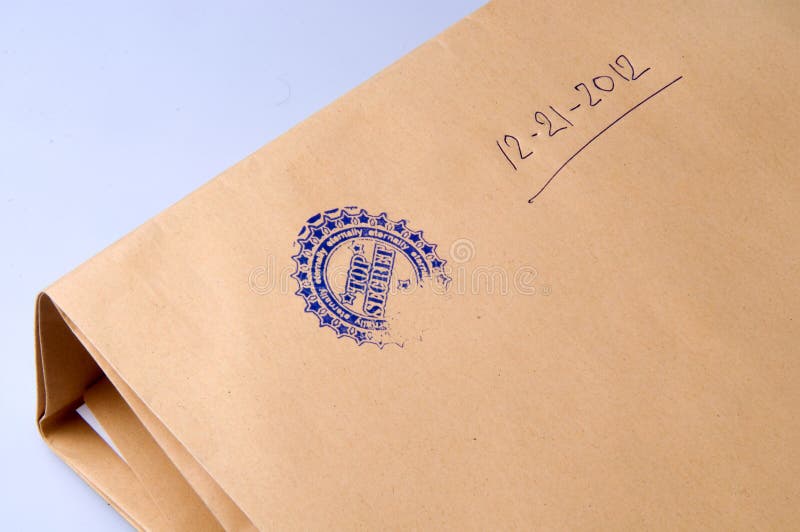 Paper Envelope Stamped Top Secret Stock Photo - Image of grunge ...