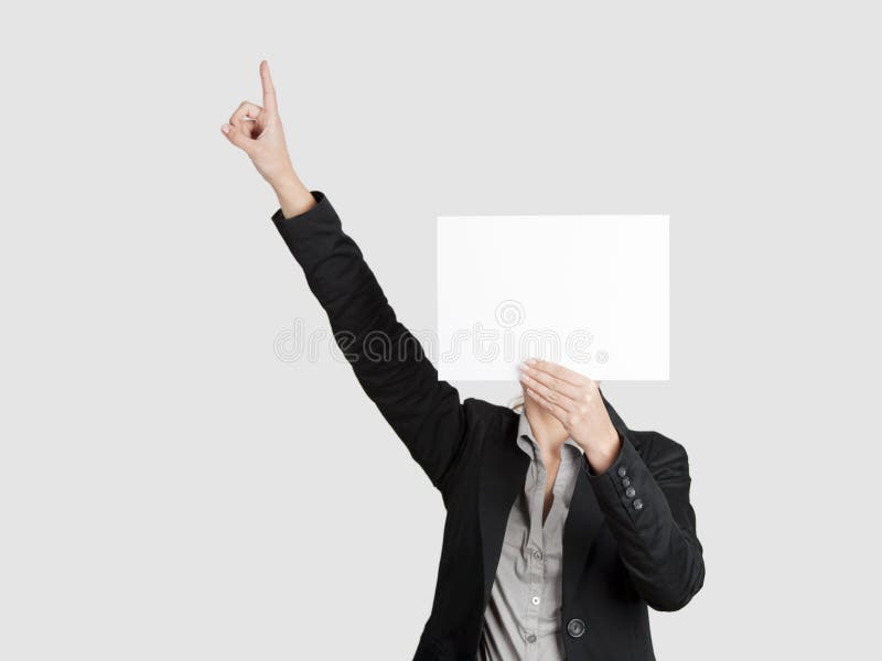 Paper face stock photo. Image of head, business, isolated - 18548042