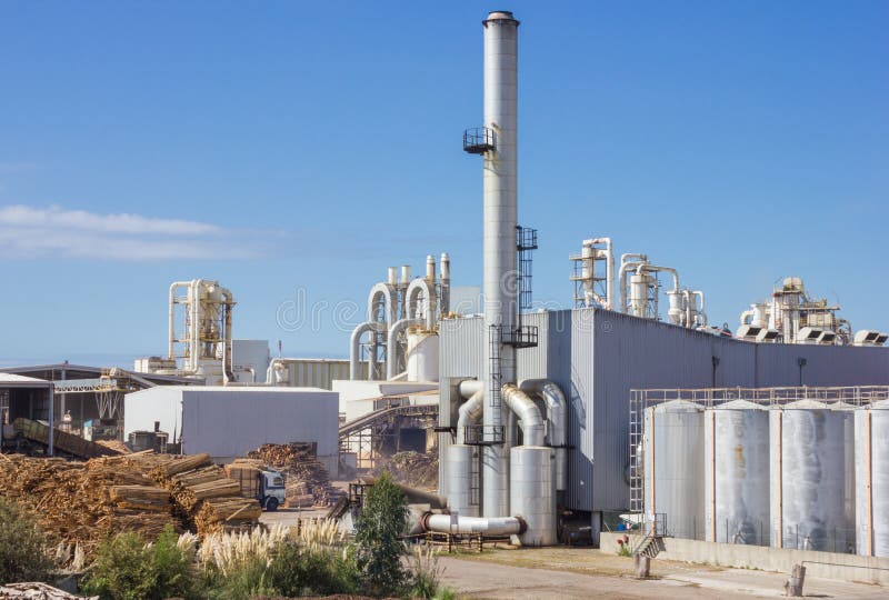 Paper Factory stock image. Image of industry, site, dioxide - 26888993
