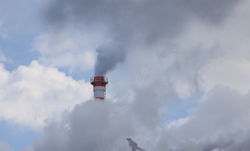 Paper Factory Pollution In Hernani, Gipuzkoa Stock Photo - Image of ...